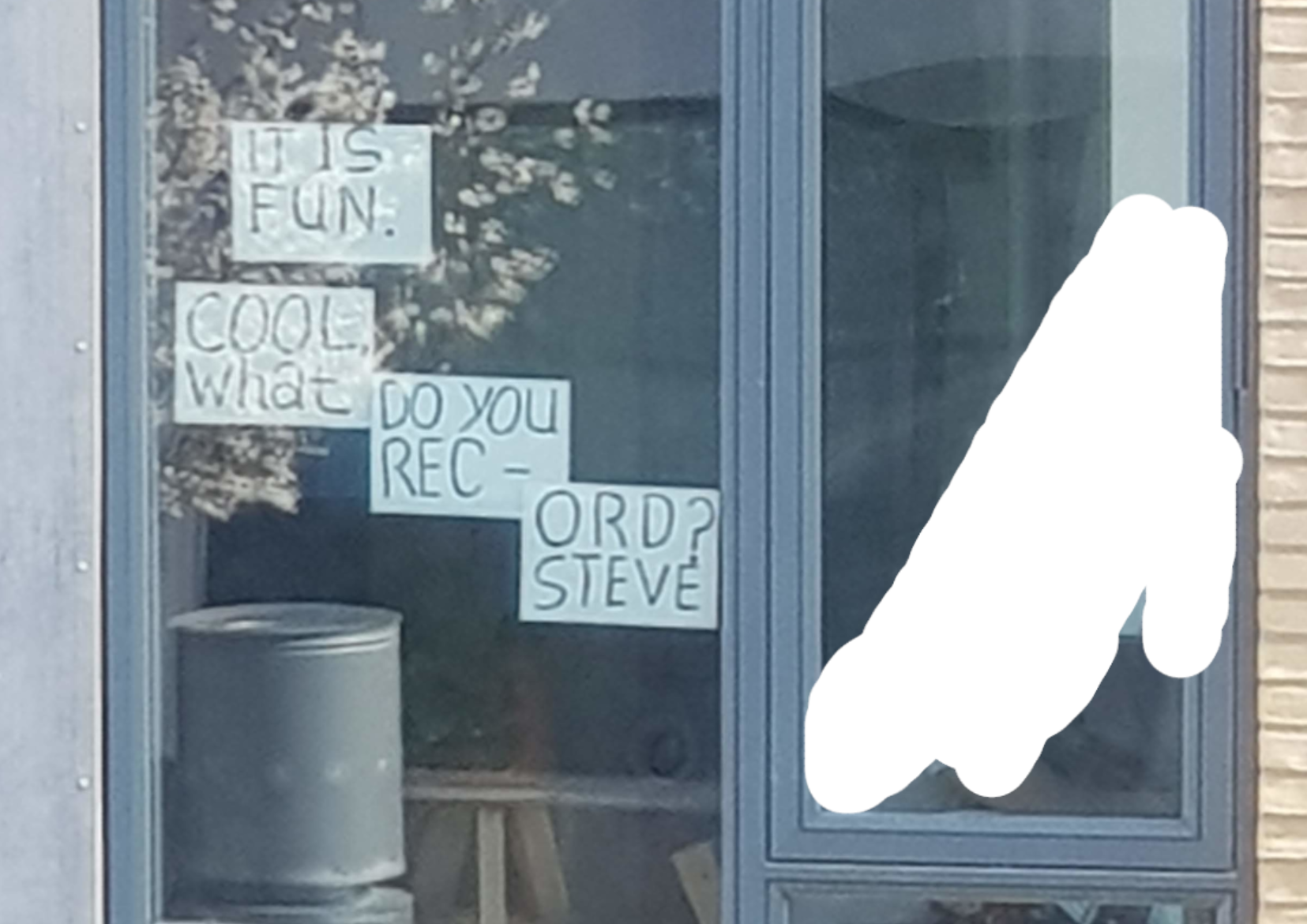 Guy makes friends with neighbor through window signs during social ...