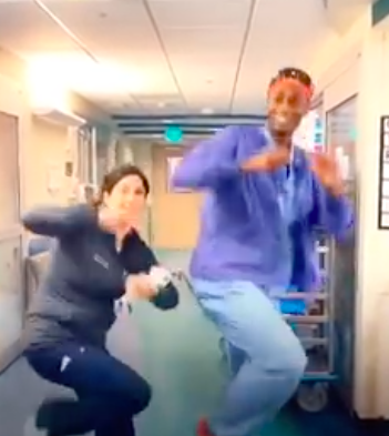 Dancing docs take on Tik Tok with fun moves to lift spirits