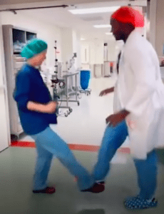 Dancing docs take on Tik Tok with fun moves to lift spirits