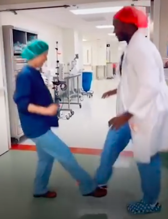 Dancing docs take on Tik Tok with fun moves to lift spirits