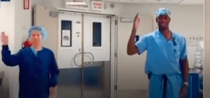 Dancing docs take on Tik Tok with fun moves to lift spirits