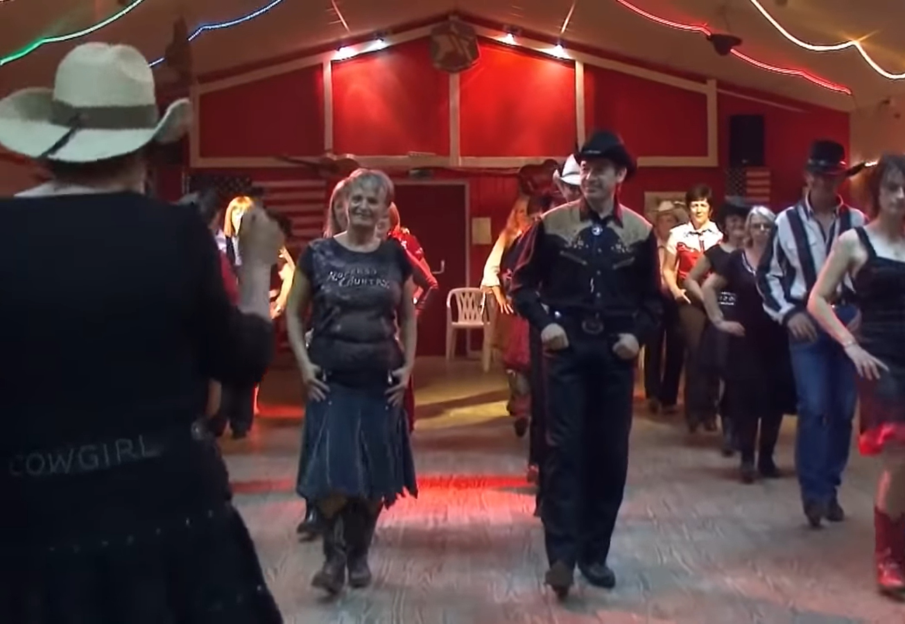 Cowboys and girls light up dance floor with fun dance routine