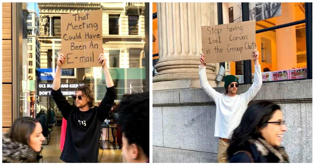 40 reasons why we all relate to the ‘Dude With a Sign’