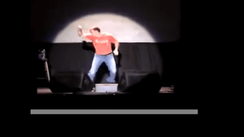 Comedian takes on the evolution of dance in hilarious routine