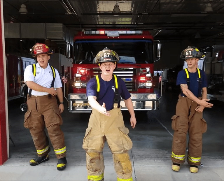 Firefighter Show Off Their Moves In Fun Dance Challenge