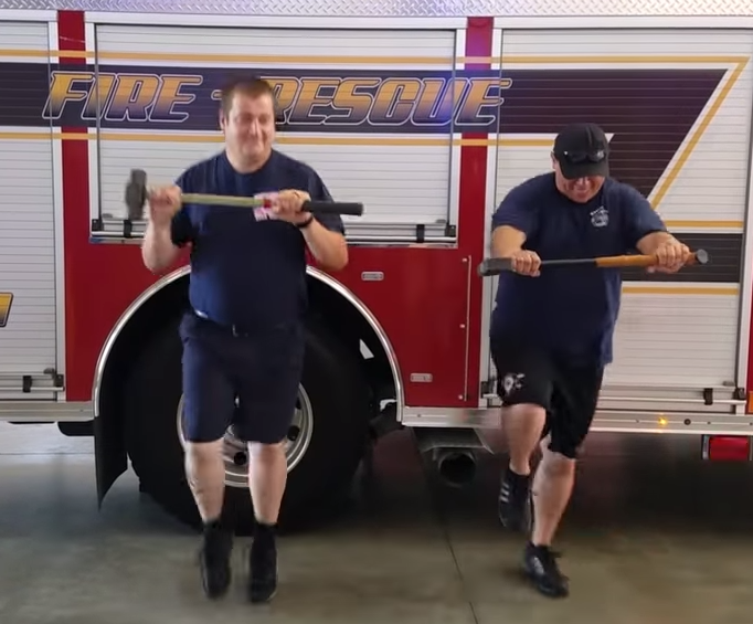 Firefighter Show Off Their Moves In Fun Dance Challenge