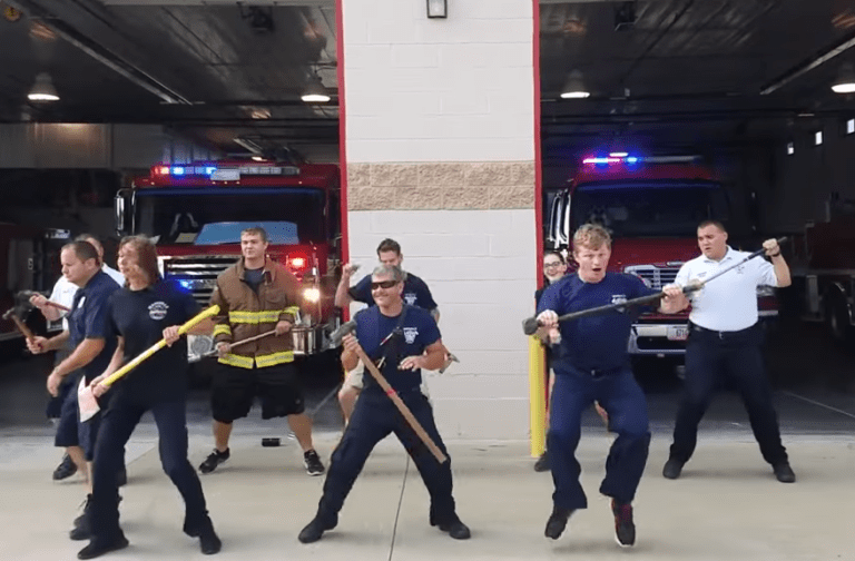 Firefighter Show Off Their Moves In Fun Dance Challenge