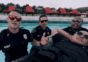 Handsome Cops Nail Internet Dance Challenge