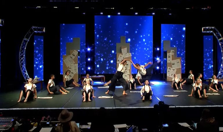Dance group lights up stage with stirring piece