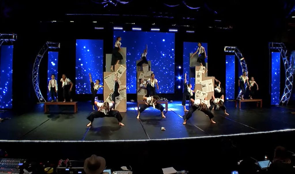 Dance group lights up stage with stirring piece