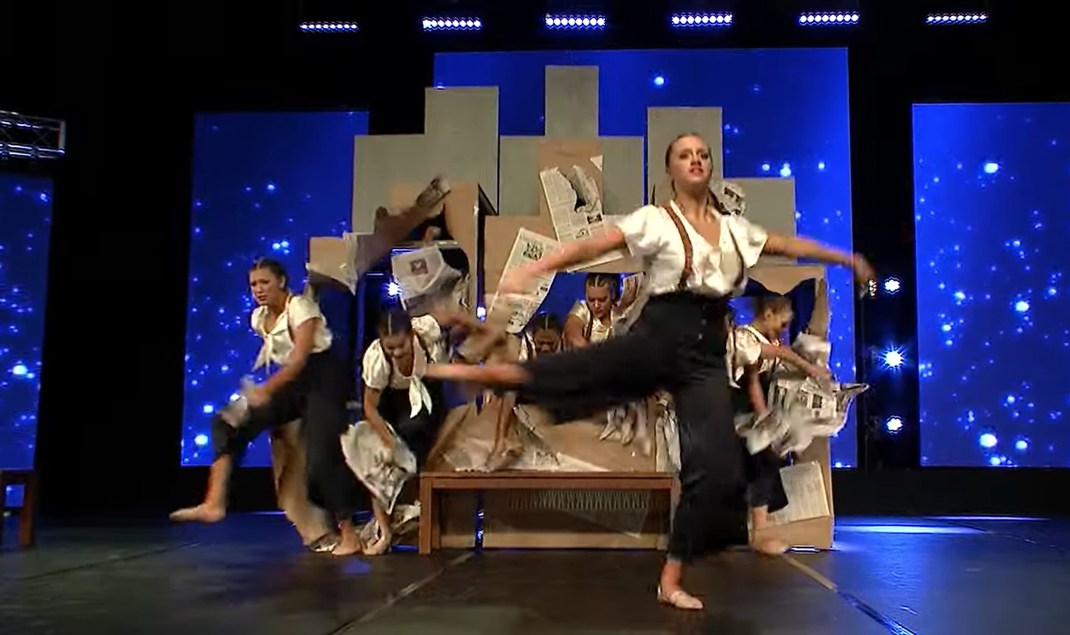 Dance group lights up stage with stirring piece