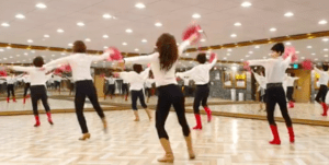 Cowgirls glide across dance floor to ‘Cowboy Yodel’ song
