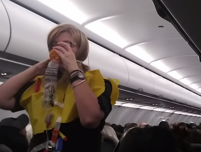 Flight Attendant Brings Laughter With Hilarious Speech