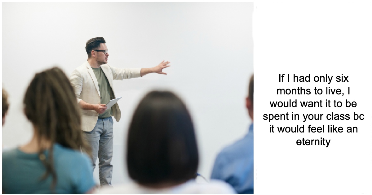 30 seriously brutal evaluations students made about their professors