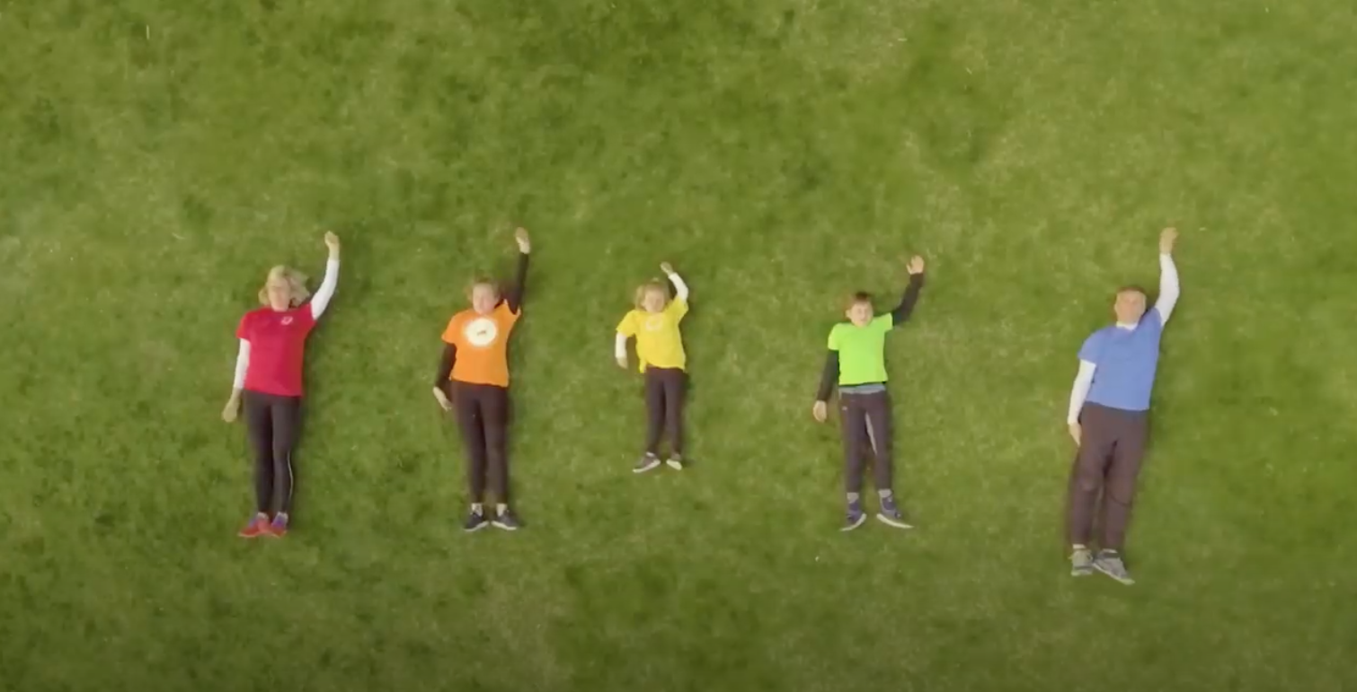 14 Families in Illinois film social distancing dance with a drone