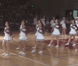 Cheerleaders Give School Mesmerizing Performance
