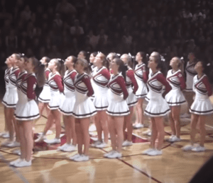 Cheerleaders Give School Mesmerizing Performance