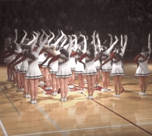 Cheerleaders Give School Mesmerizing Performance