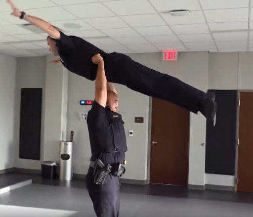 Officers Bring Laughs Reenacting Iconic “Dirty Dancing” Scene