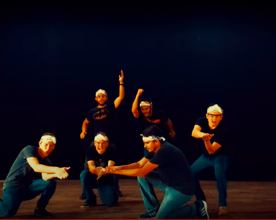 Six Men Mesmerize With Human Body Drumline Routine