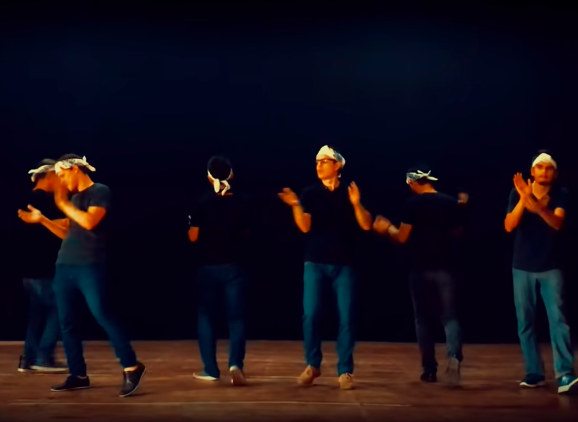 Six Men Mesmerize With Human Body Drumline Routine