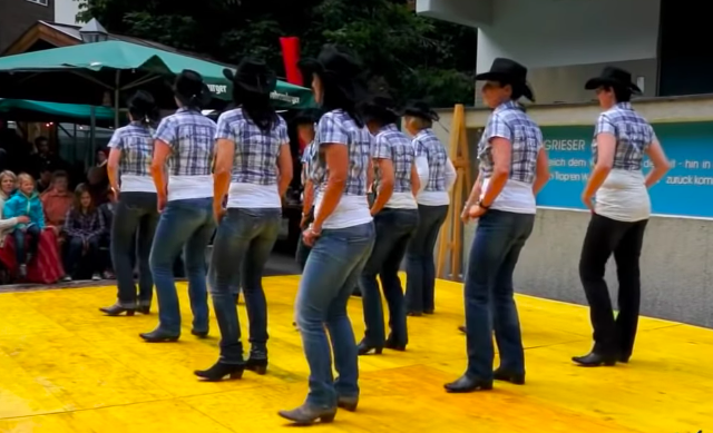 Women Line Dance to Alan Jackson’s “Chattahoochee”