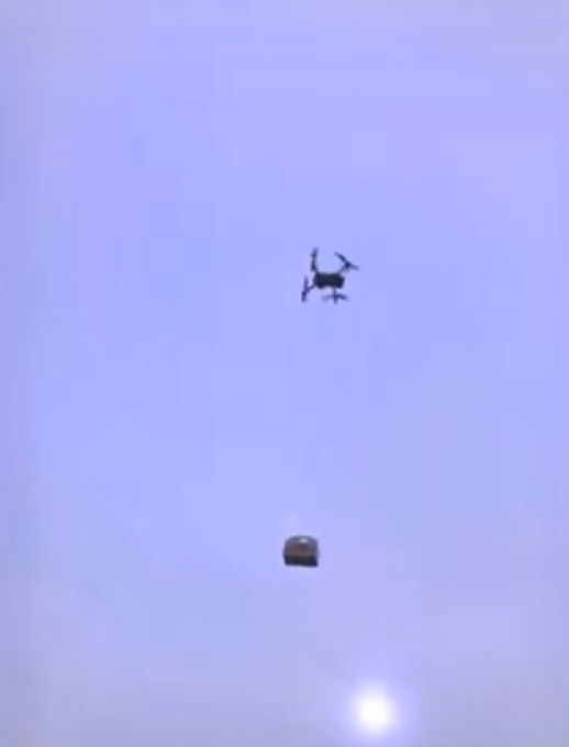 World’s best grandpa sends donuts to grandkids on a drone