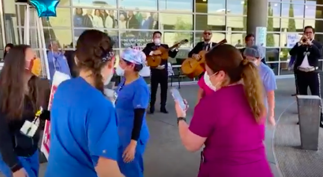 Watch nurses break out dancing after releasing long-term coronavirus ...