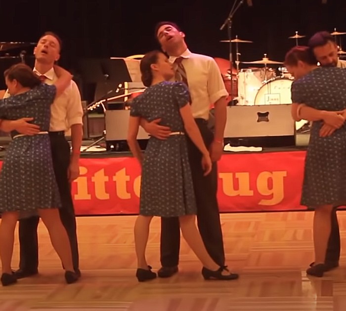 Shag Dancing Group Entertain With Routine