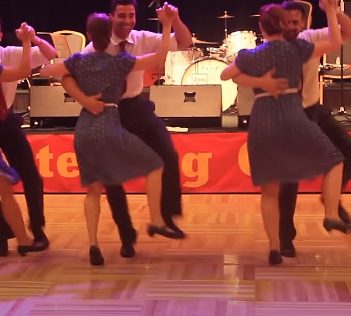 Shag Dancing Group Entertain With Routine