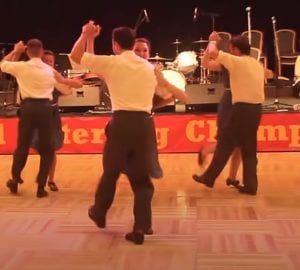 Shag Dancing Group Entertain With Routine