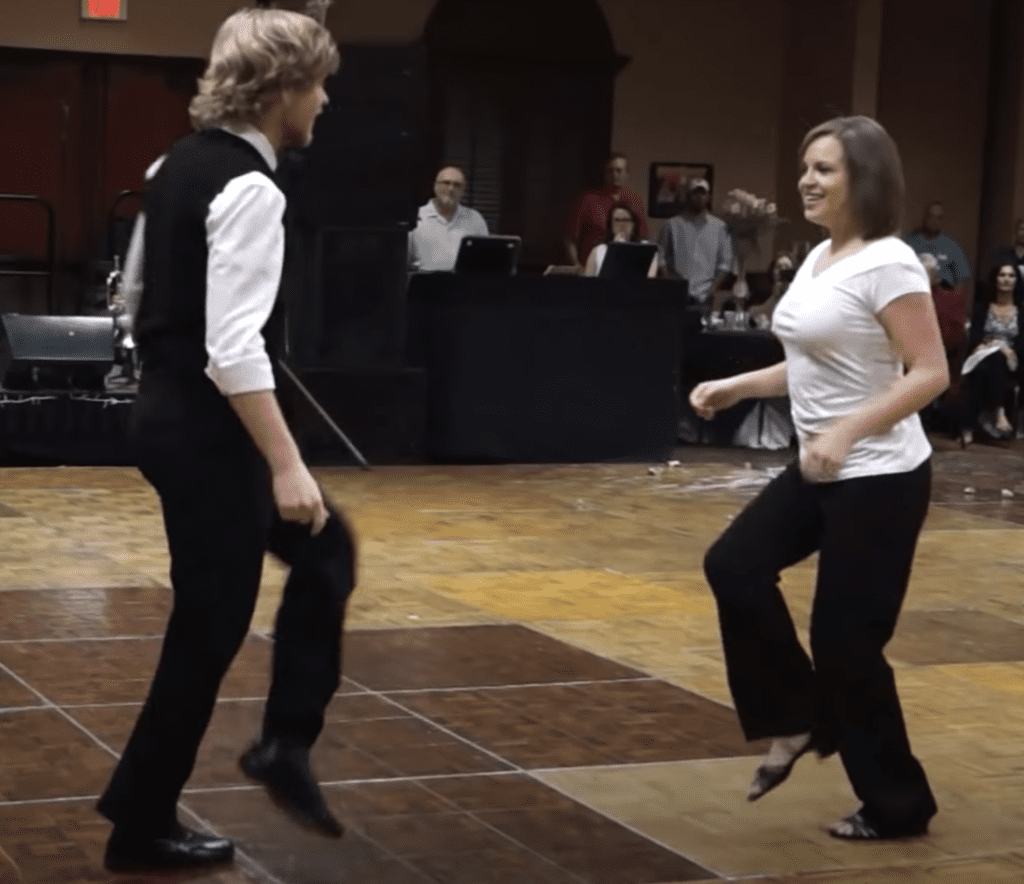 Championship Couple Lights Up Dance Floor