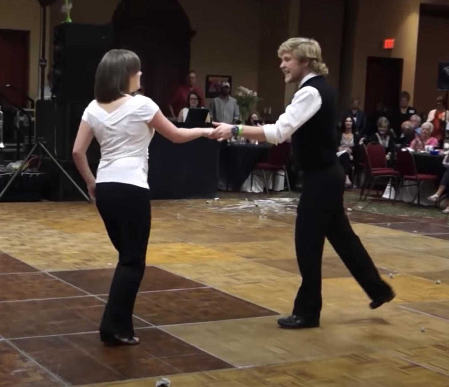 Championship Couple Lights Up Dance Floor