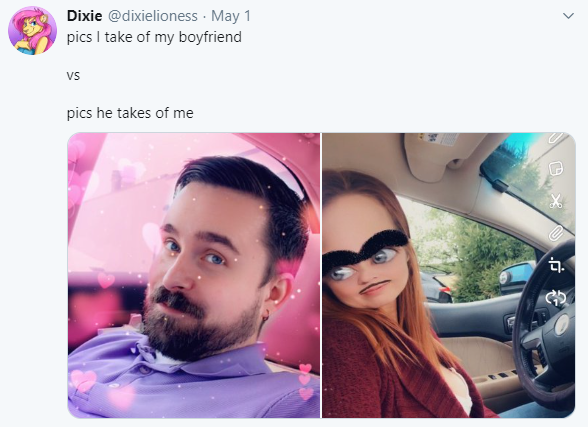 50 girls share pics they take of their boyfriends vs. pics taken of them