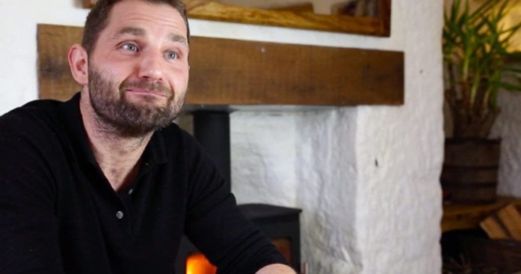 Modern-day caveman leaves city life behind, gives a peek into his new home