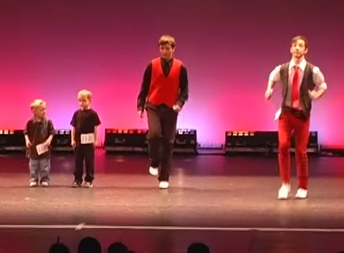 Little Boy Adds His Own Flair At Clogging Competition