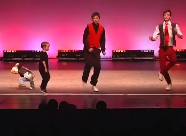 Little Boy Adds His Own Flair At Clogging Competition