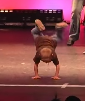 Little Boy Adds His Own Flair At Clogging Competition