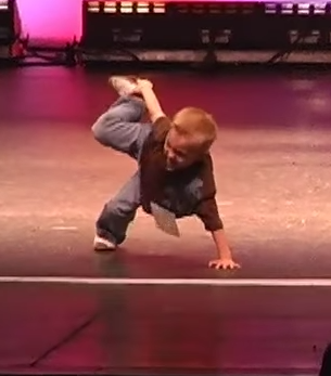 Little Boy Adds His Own Flair At Clogging Competition