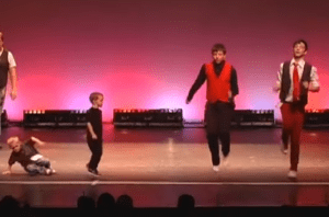 Little Boy Adds His Own Flair At Clogging Competition