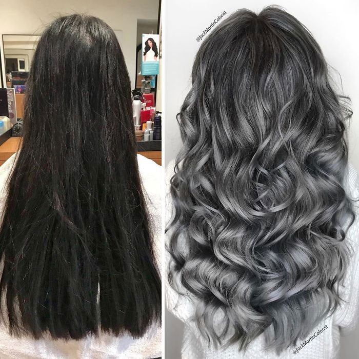 Stylist Shows Gorgeousness Of Grey Hair Instead Of Covering It Up