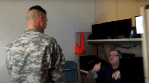 Dad thinks son is deployed until he shows up at office