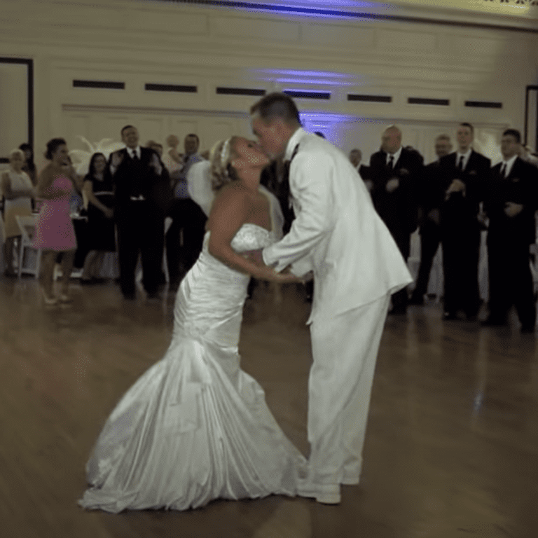Navy Husband Shows Off Dance Moves To Bride