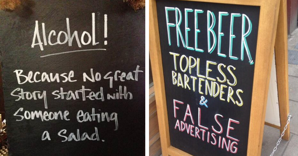 40 seriously funny pub signs that encouraged us to grab a drink