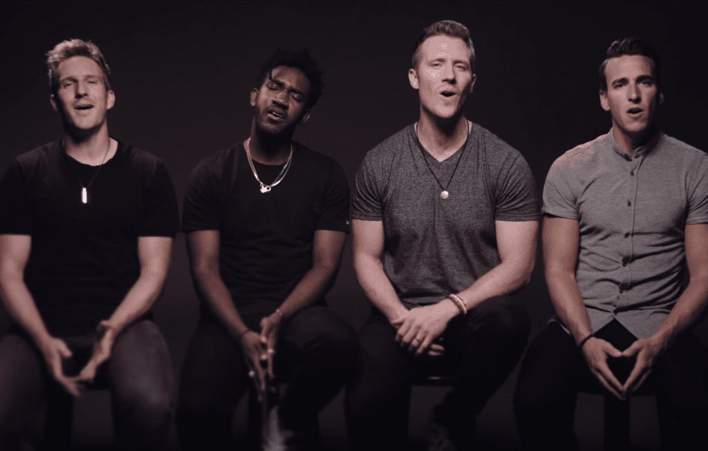 Four Men Beautifully Cover “Because You Loved Me”
