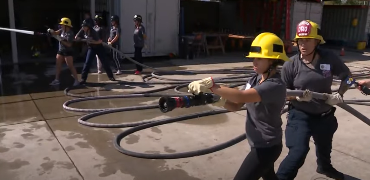 Internet celebrates first all-female firefighting crew making history