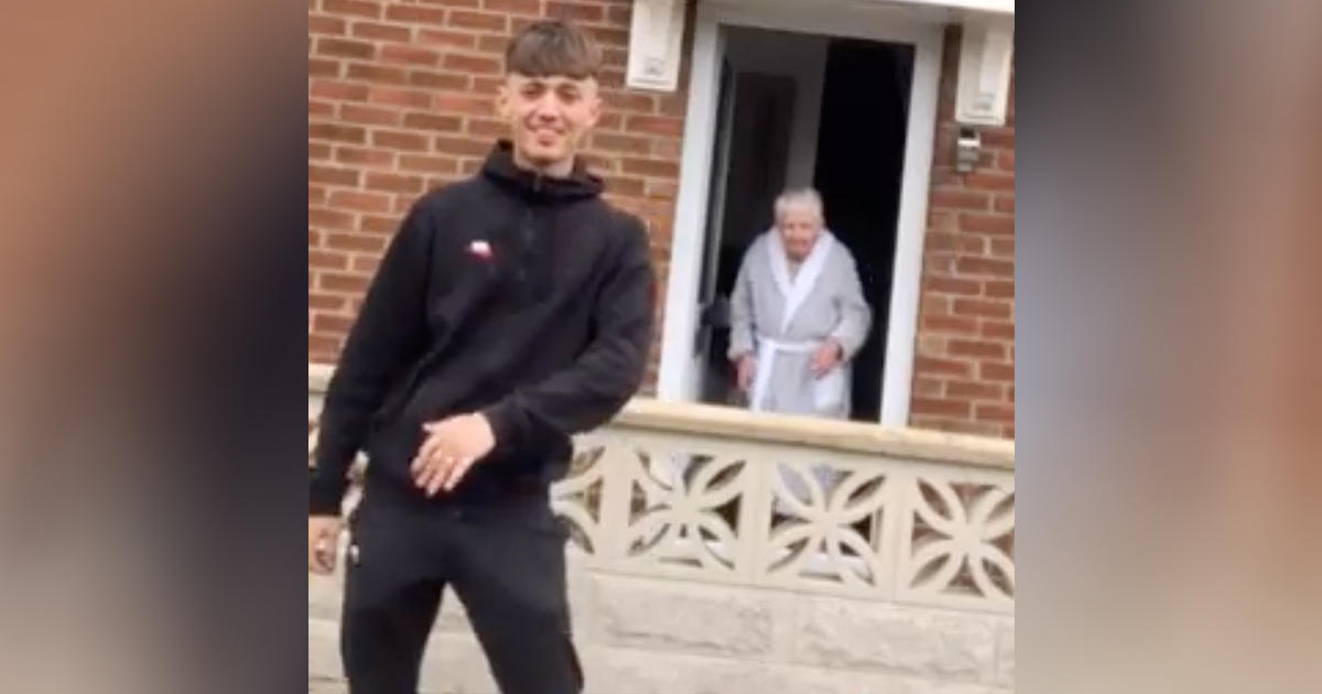 Grandson and grandma break out slick moves for dance challenge