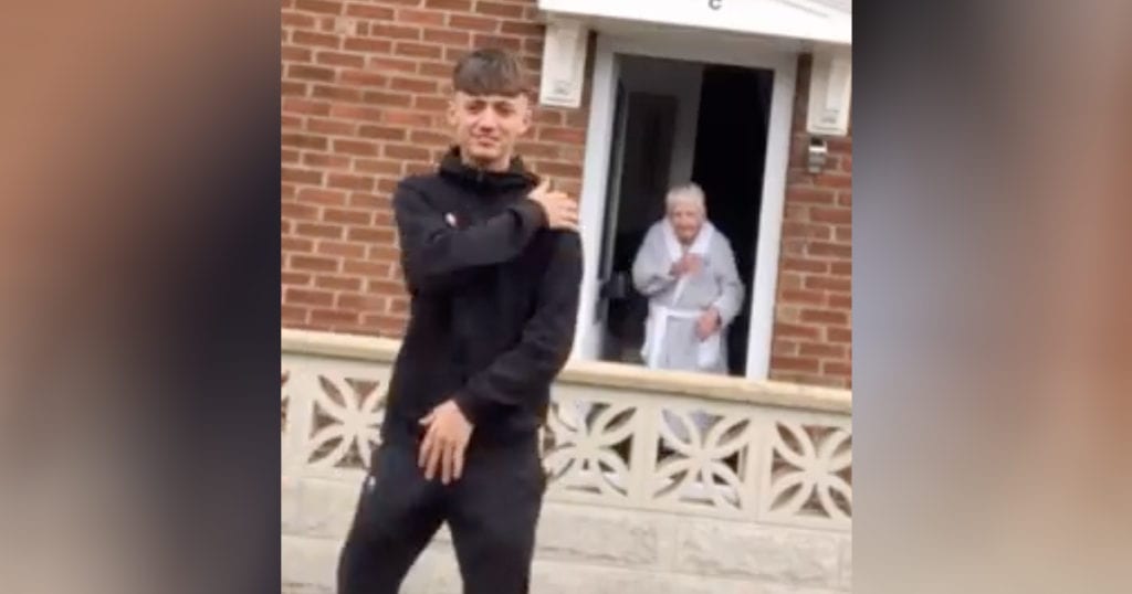 Grandson and grandma break out slick moves for dance challenge