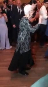 96-year-old grandma shows up the crowd with slick moves