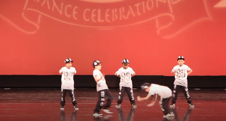 7- and 9-year-old boys own the floor with wildly entertaining dance